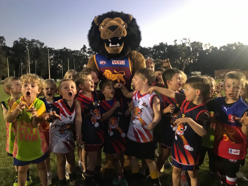 India as Roy the Brisbane Lions Mascot – AFL SportsReady